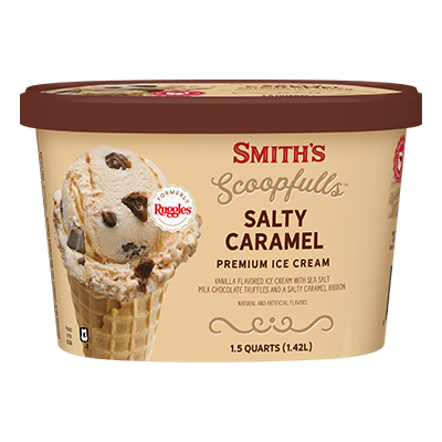 Smith's Scoopfulls™ Salty Caramel Premium Ice Cream » Smith Dairy